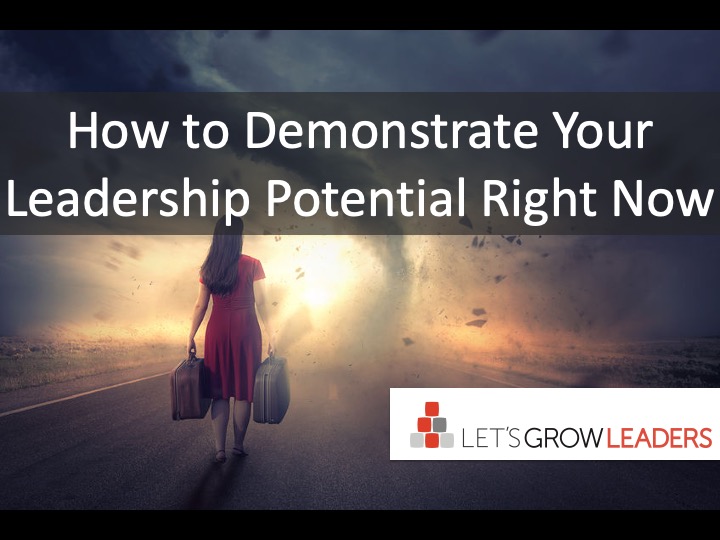 How to Demonstrate Your Leadership Potential Now - Let's Grow Leaders