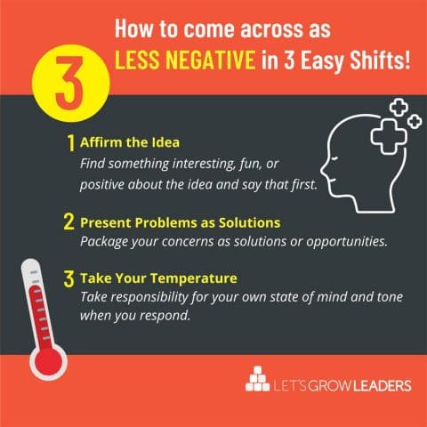 How to Be Less Negative – and Still Be Yourself - Let's Grow Leaders