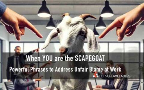 When You're the Scapegoat: Powerful Phrases to Address Unfair Blame